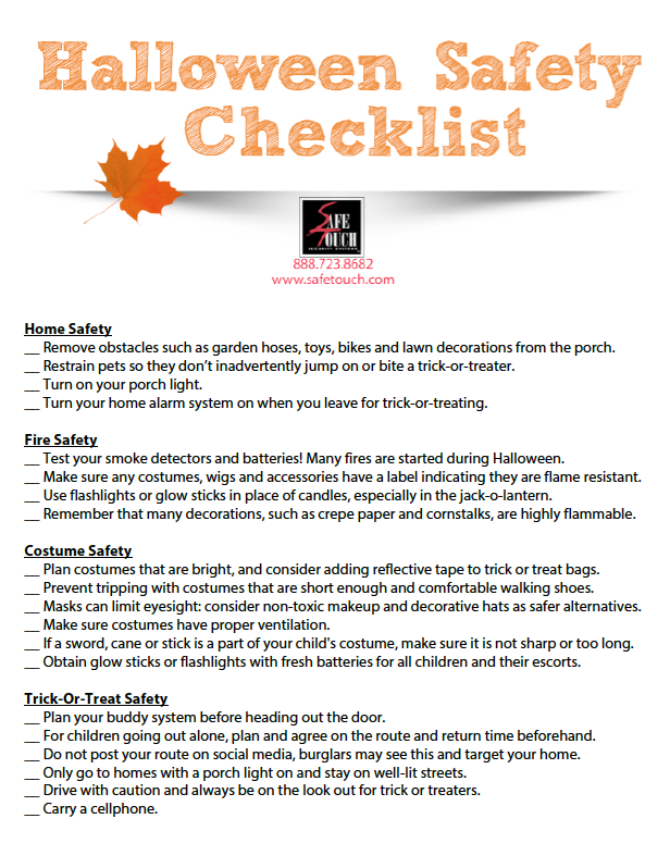 Halloween Safety Checklist